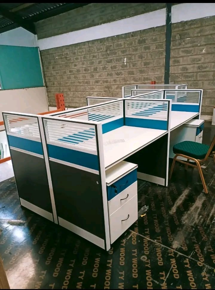 blue 4-way work station - homesun furniture